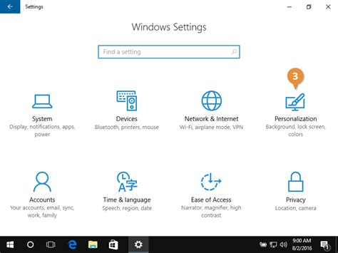 The Settings App In Windows 10 Customguide