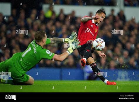 Manchester Uniteds Antony Scores Their Sides First Goal Of The Game