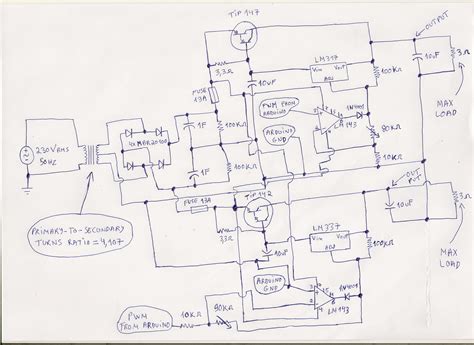 symmetric power supply controlled by arduino pwm