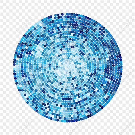 파란색 원 픽셀 스타일 꽃무늬 분홍색 귀엽다 Png 일러스트 무료 다운로드 Lovepik