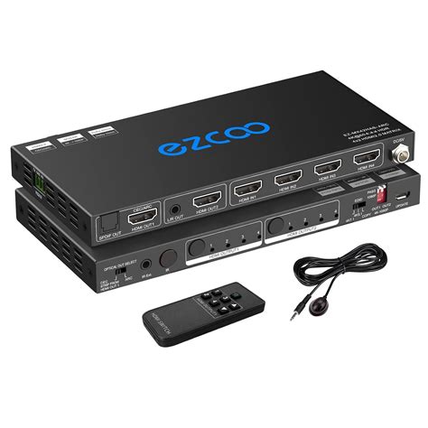 Matriz Hdmi 4 En 2 Salidas 4k 60hz 444 Arc Hdr D Olby Vision Atmos