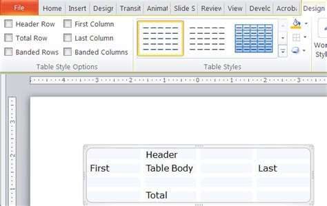 Ooxml Hacking Table Styles Complete Brandwares