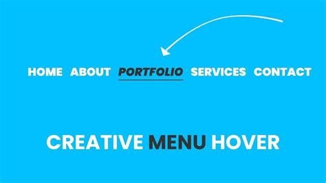 Creative Pure Css Menu Hover Effect Css Animation Youtube