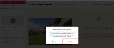 How To Enable Upload SVG In Elementor Page Builder WordPress Elementor Addons Widgets