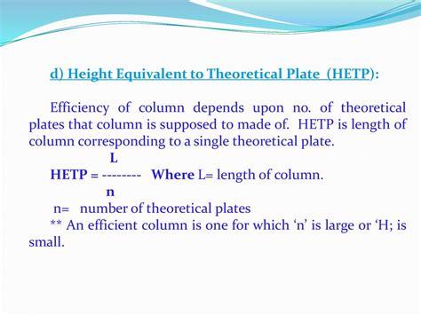 Height Equivalent To Theoretical Plate Chromatography At Shirl Wright Blog