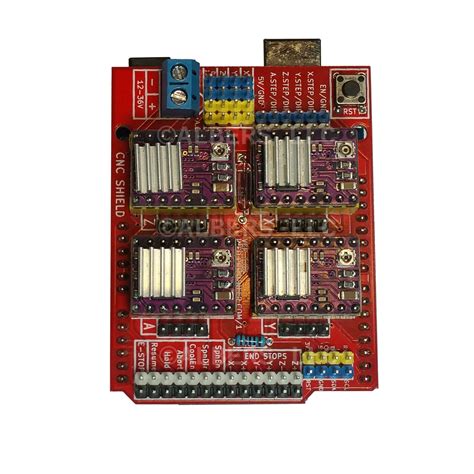 Arduino Uno Cnc Shield Kit Incl 4x Drv8825 Stepper Drivers Free Usa