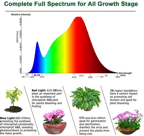 Led Grow Light 100w Ygrow Full Spectrum Plant Light Lamps Bulbs For