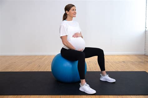 6 Pregnancy Ball Exercises Prep For Labor Nourish Move Love