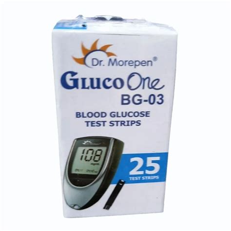 Dr Morepen 25 Strips Bg 03 Glucometer Test Strips At Best Price In Bahraich