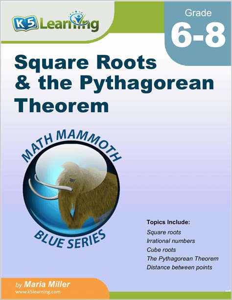 Square Roots And Pythagoras Theorem Workbook K5 Bookstore