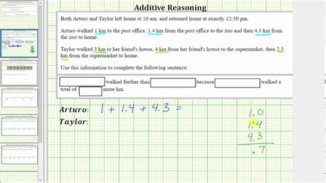 Add And Subtract Decimal Application Additive Reasoning YouTube