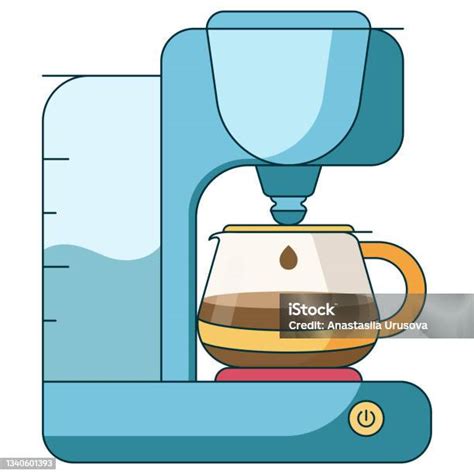 커피 주전자 머그잔 주전자 전기 커피 머신 가스로 만든 다양한 양조 방법의 만화 세트 가방에 대한 스톡 벡터 아트 및 기타 이미지 Istock
