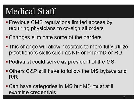 Cms Hospital Conditions Of Participation Cops 2016 What