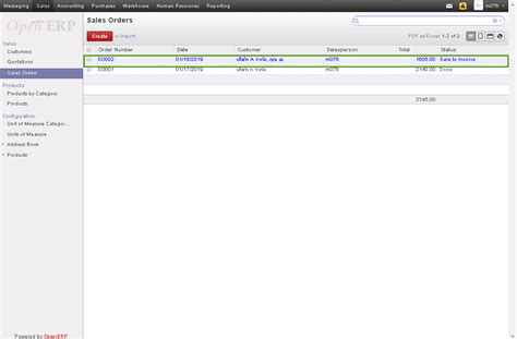 การจัดทำใบสั่งขาย ในโปรแกรม Openerp เว็บบอร์ด Php เว็บส่งเสริมการเรียนรู้ Hosting Crm Erp