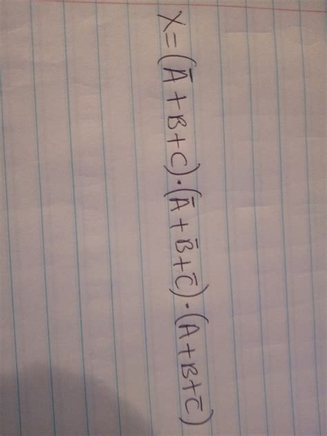 Solved Simplify Using Boolean Algebra And Verify Draw The