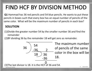 Find HCF By Prime Factorization Method By Using Division Method By Mehak Elahi