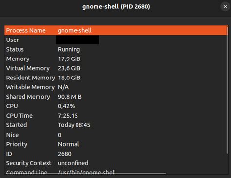 Gnome Shell Consumes Almost 20gb Of Ram R Gnome