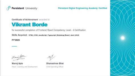 Reactjs Certification Upskilling Frontenddevelopment Careergrowth