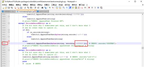 一招解决robotframework Ride 日志输出中文乱码robotframework Ride Text Edit里面写好英文保存后