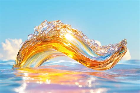 Minimalistic Glassmorphism Infographics With Wave Growth Graph Concept