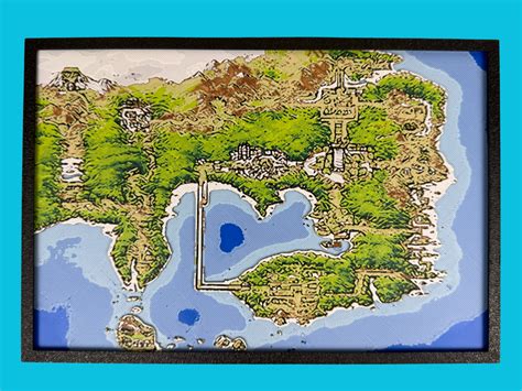 Kanto Region Map Pokemon Generation 1 By Canadian Gamer Makerworld
