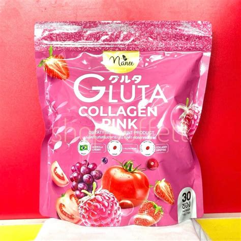 Manee Gluta Collagen Pink 1 Pack Contains 30 Sachets Shopee Philippines