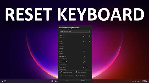 How To Reset Keyboard Settings To Default In Windows Eroppa