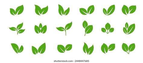 1596322개의 나뭇잎로고 이미지 스톡 사진 3d 오브젝트 벡터 Shutterstock