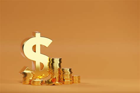 3d 렌더링 달러 기호와 금화는 장면에 복잡하게 통합되어 재정적 풍요와 성공적인 투자를 의미합니다 개념에 대한 스톡 사진 및 기타 이미지 Istock