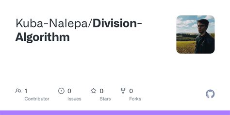 GitHub Kuba Nalepa Division Algorithm