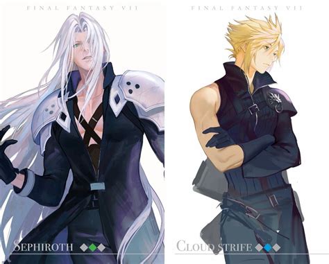 Cloud Strife And Sephiroth Final Fantasy And More Drawn By Xianyu Danbooru