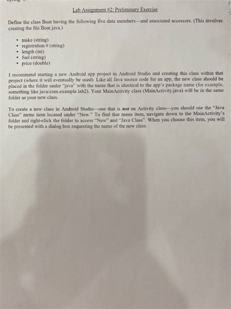 Solved Lab Assignment 2 Preliminary Exercise Define The