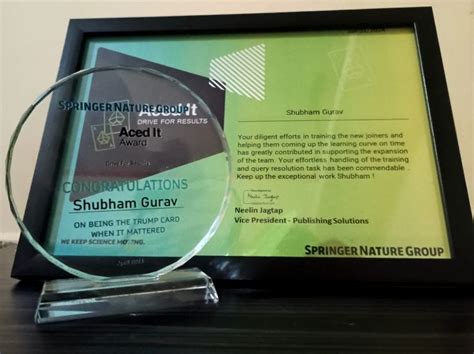 Shubham Gurav On Linkedin Acedit Springernature