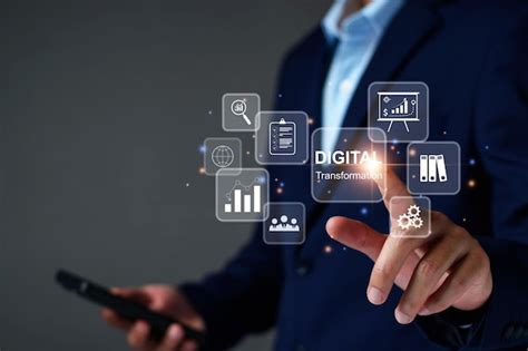 Premium Photo Digital Transformation Technology Strategy Digitization And Digitalization Of