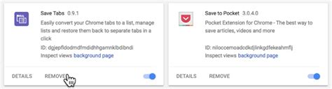Remove Save Tabs Extension Techtippr