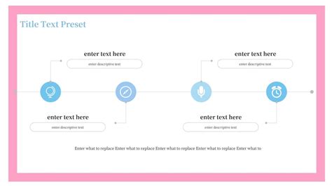 Pink Frame With Line Of Icons Diagram Google Slide Theme And Powerpoint Template Slidedocs