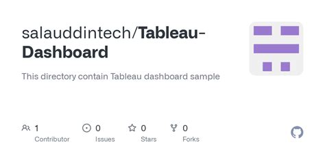 Github Salauddintech Tableau Dashboard This Directory Contain Tableau Dashboard Sample