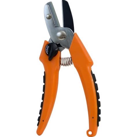 Flexrake Anvil Pruner With Plastic Handles Orange 1 Inch Capacity 1
