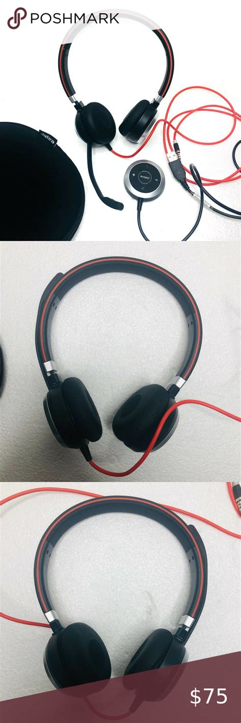 Jabra Evolve Uc Stereo Headset Wired With Mic Usb Controller And Case Fashion Tips