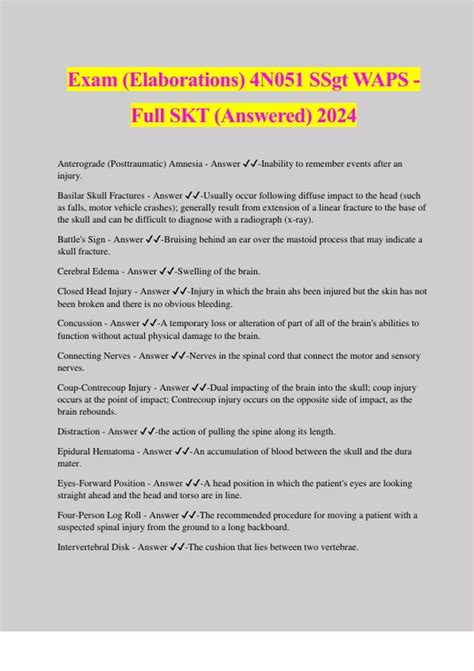 Exam Elaborations 4n051 Ssgt Waps Full Skt Answered 2024 Waps Ssgt Stuvia Us