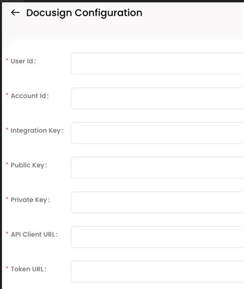 How To Navigate To Get Docusign Configuration As Screenshot Details Below Community