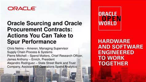 Ppt Oracle Sourcing And Oracle Procurement Contracts Actions You Can Take To Spur Performance