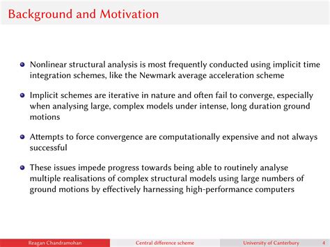 Robust And Efficient Nonlinear Structural Analysis Using The Central Difference Time Integration
