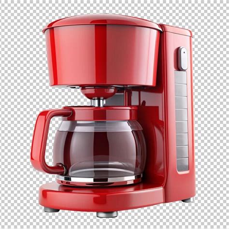 Coffee Maker Red Premium Ai Generated Psd