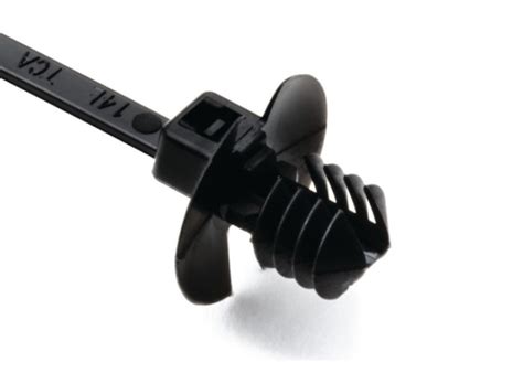 带杉树头和圆盘的一体式固定扎带01型 零部件cad