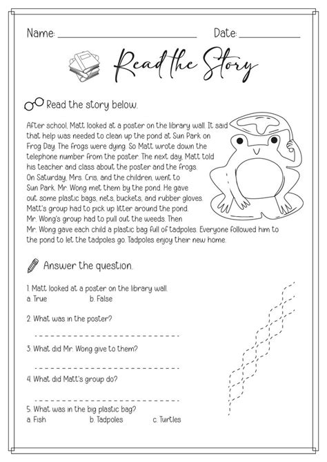 15 Second Grade Reading Worksheets Printable 2nd Grade Reading