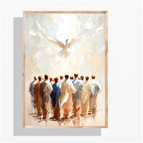 Holy Spirit Descent Art Print Easter Print Spiritual Faith Based