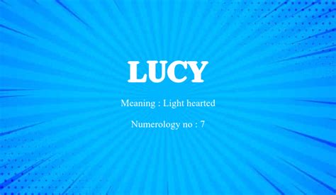 Lucy Name Meaning