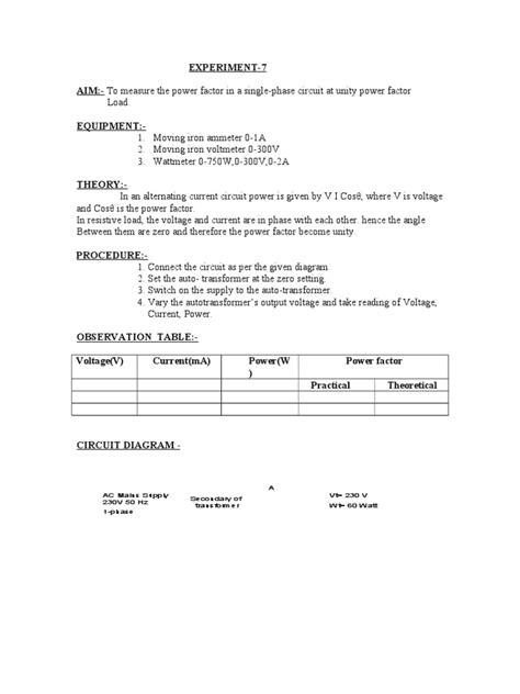 7 Power Factor Measurement Pdf