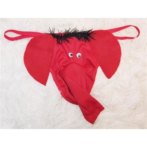 Cueca Elefante Com Tromba Jockstrap Lingerie Fantasia Masculina Faz A